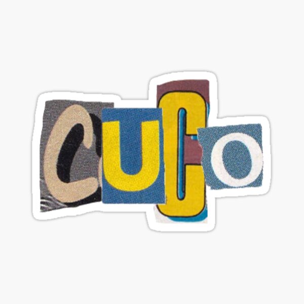 "cuco magazine letters" Sticker for Sale by alohasoftie | Redbubble