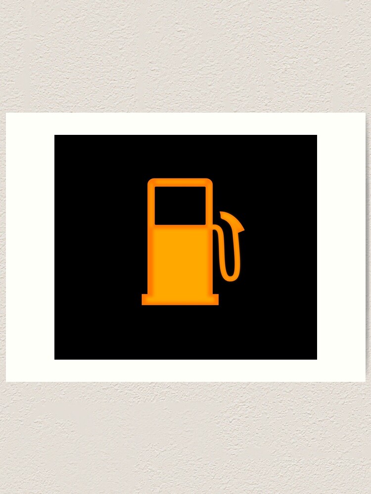 "Low Fuel warning light, Automotive warning lights" Art Print by ...