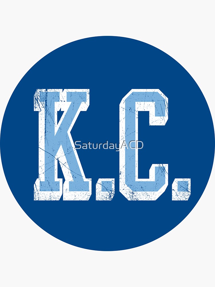 "KC - block abv - 14" Sticker for Sale by SaturdayACD | Redbubble
