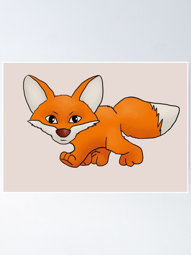 "creeping fox" Poster by Blumchen | Redbubble