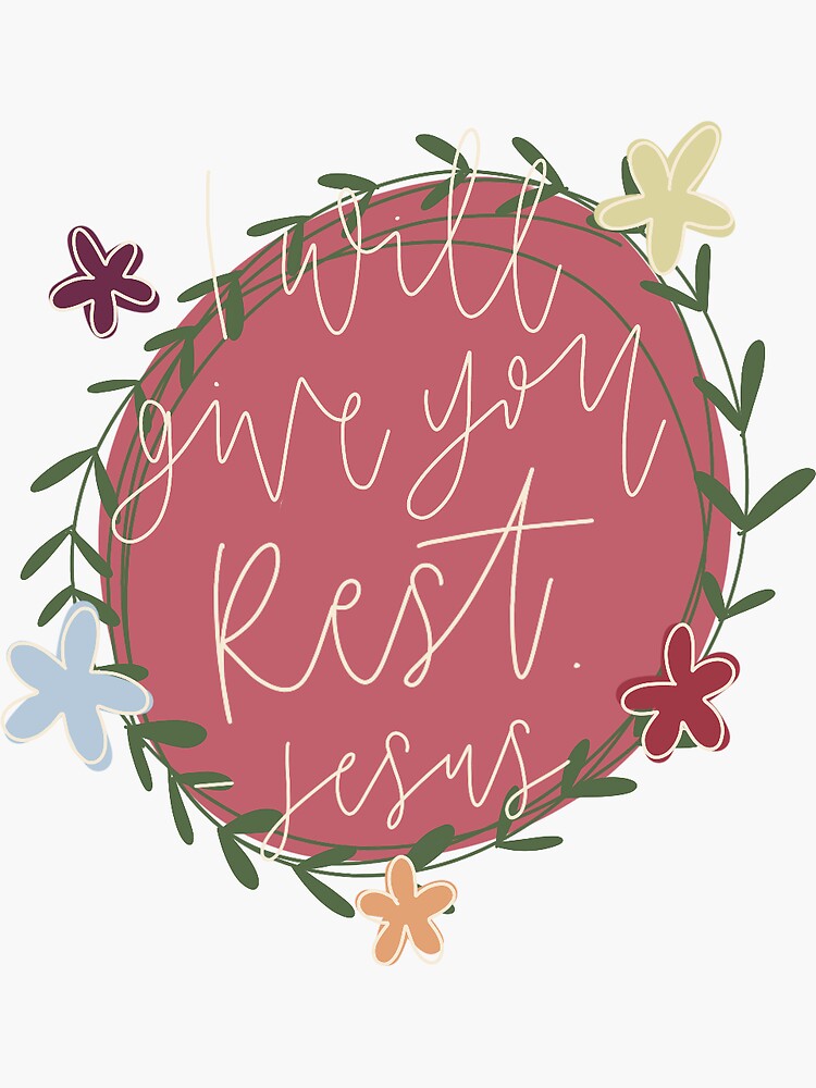 "Rest" Sticker for Sale by scriptedbysyd | Redbubble