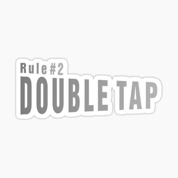 Double Tap Stickers | Redbubble