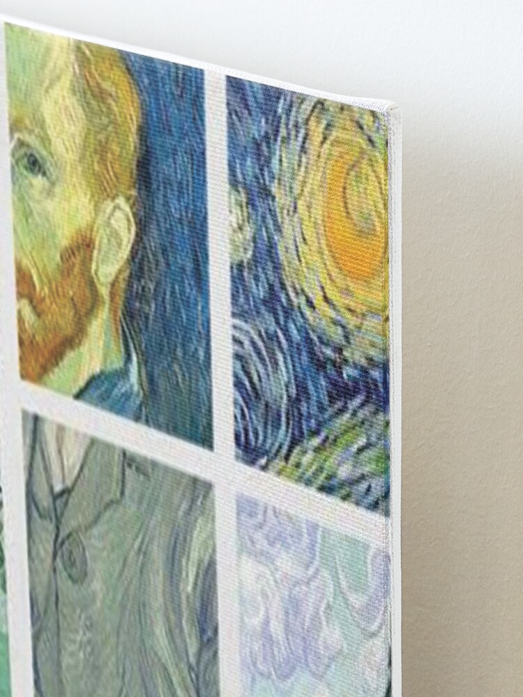 "Vincent Van Gogh Painting Grid" Mounted Print for Sale by ...