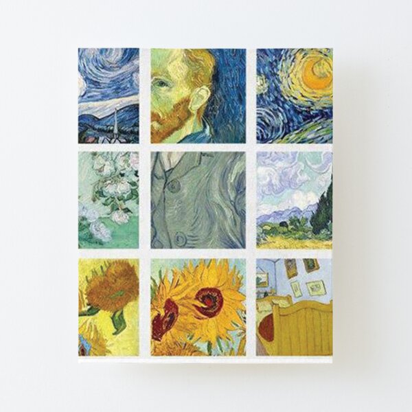 "Vincent Van Gogh Painting Grid" Mounted Print for Sale by ...