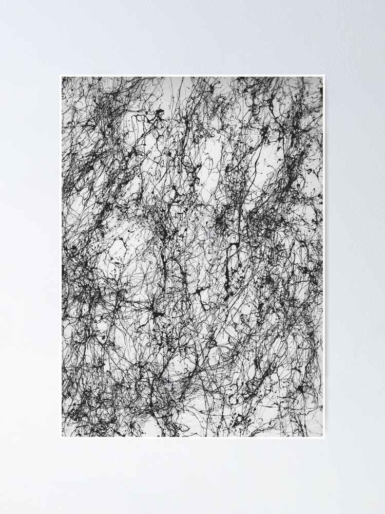 "Abstract black and white string art" Poster for Sale by andimaxxwell ...