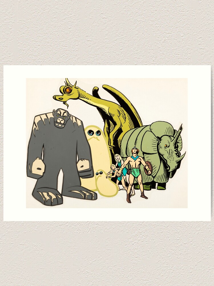 "The Herculoids Comic Classic Vintage Retro Cartoons" Art Print by ...