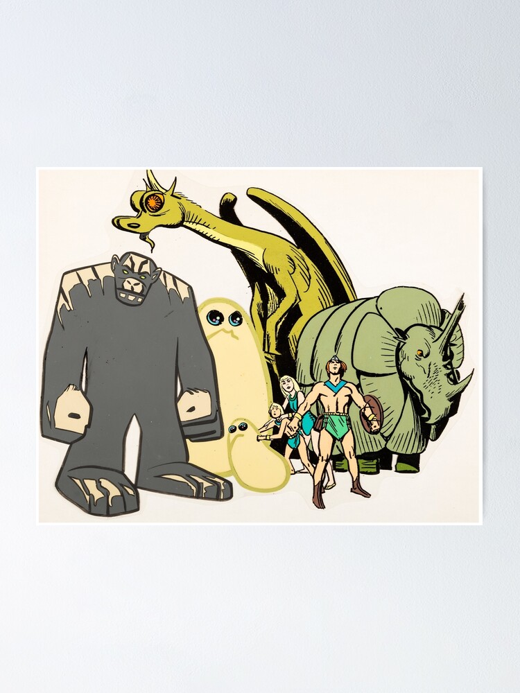 "The Herculoids Comic Classic Vintage Retro Cartoons" Poster for Sale ...