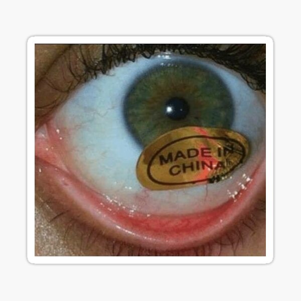 "cursed eye" Sticker for Sale by LaurenSwiffin | Redbubble