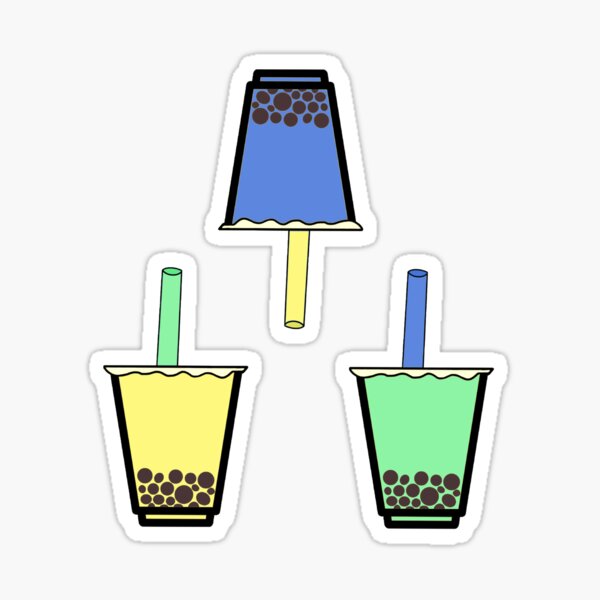 "Bubble Tea" Sticker by stickiestickers | Redbubble