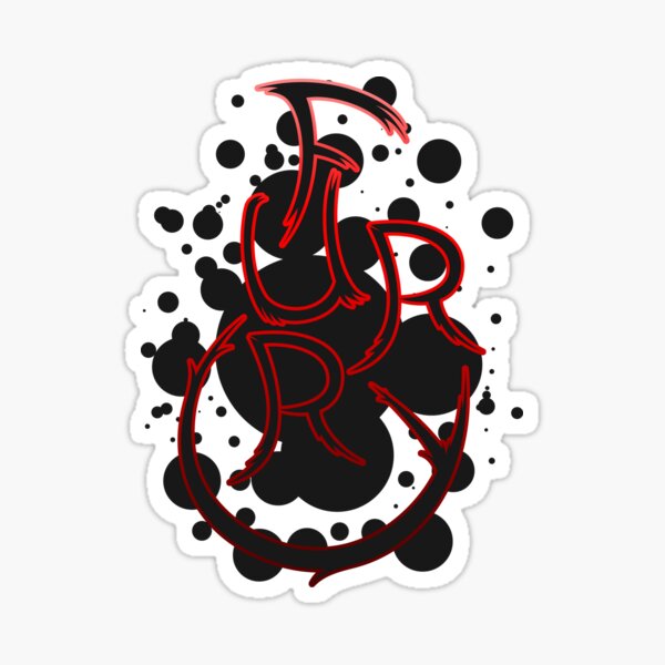 "Furry shirt - Red Outline" Sticker by Alcadera | Redbubble