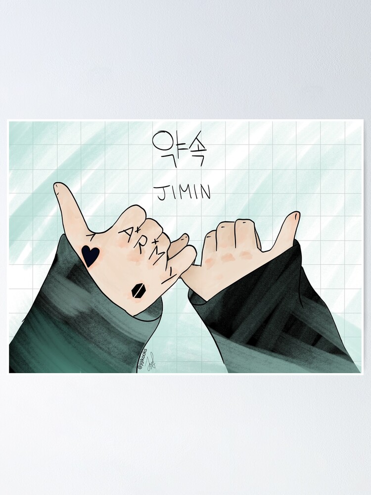 "약속 (promise) By JIMIN" Poster for Sale by Aquataec | Redbubble