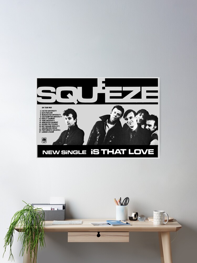 "SQUEEZE - IS THAT LOVE?" Poster for Sale by ThrowbackM2 | Redbubble