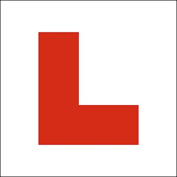 "L Plate" Sticker for Sale by phandiltees | Redbubble