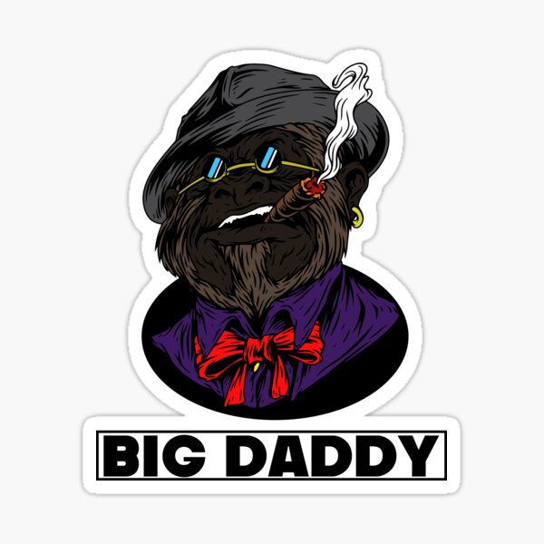 "Gorilla like a Boss - "BIG DADDY"" Sticker by 5ACHTA | Redbubble