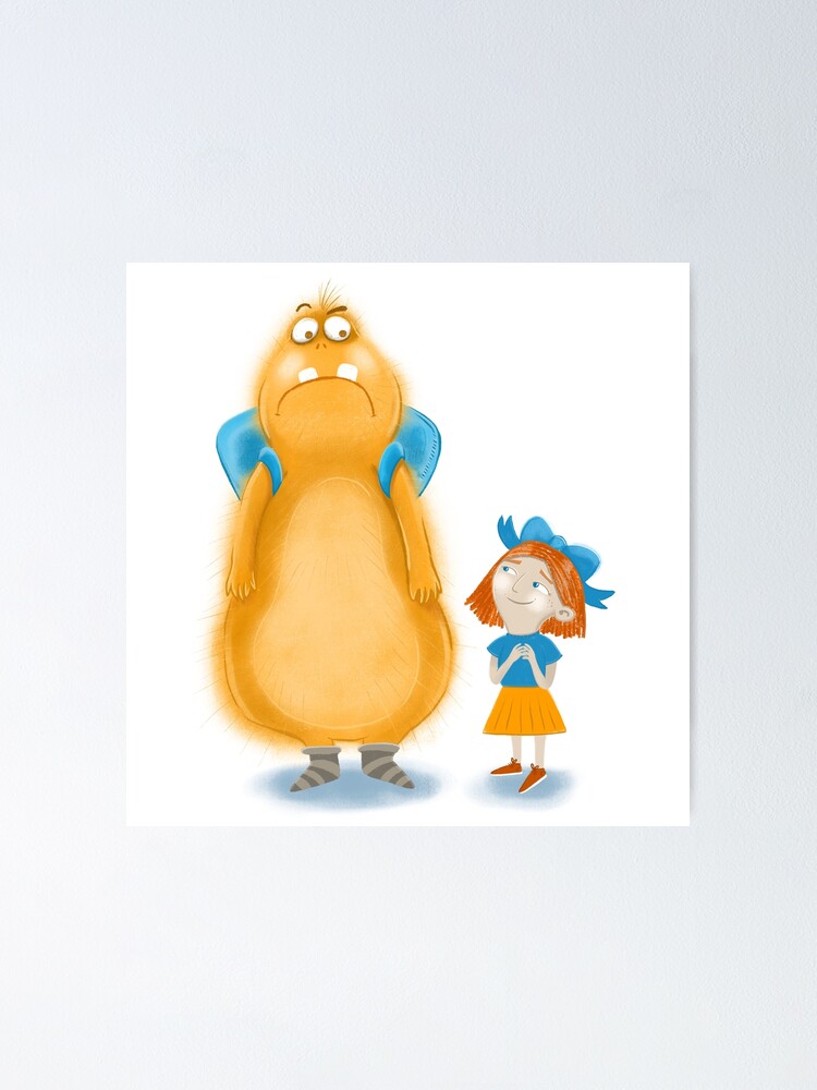 "Monster on the first day of School" Poster by jasmineberry | Redbubble