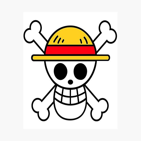 "Original straw hat crew flag" Photographic Print for Sale by ...