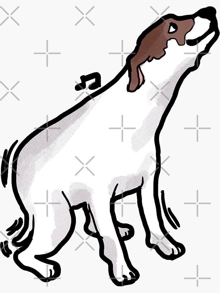 "Dancing dog" Sticker by lezith | Redbubble