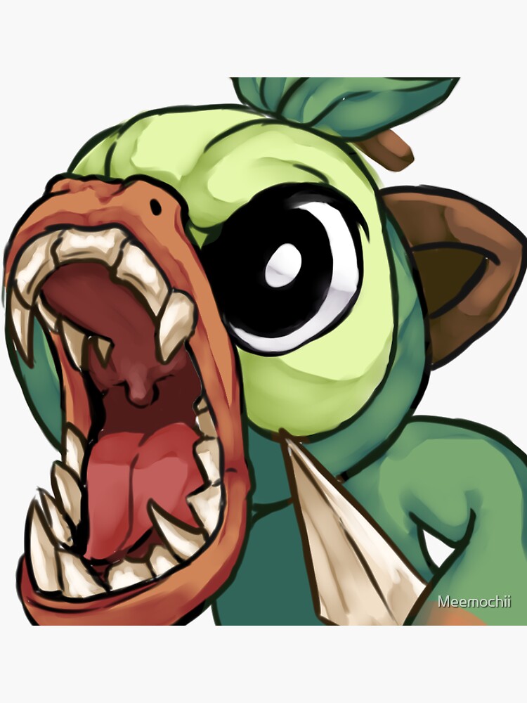 "Angry Grookey" Sticker by Meemochii | Redbubble