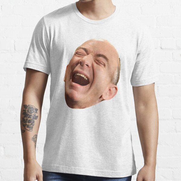 "Jeff Bezos Laughing" T-shirt for Sale by thewhitelight | Redbubble ...
