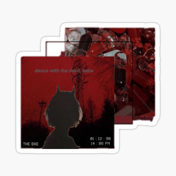 "Dance with the devil " Sticker by Indigomarissa | Redbubble