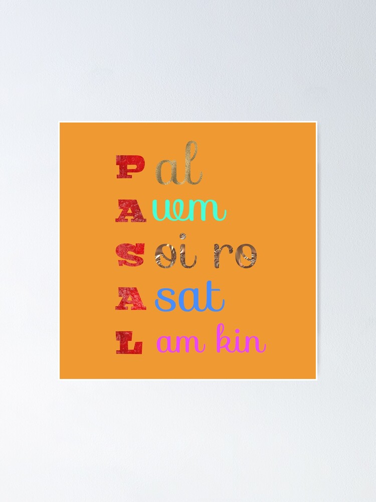"Pasal" Poster by Lungthung | Redbubble