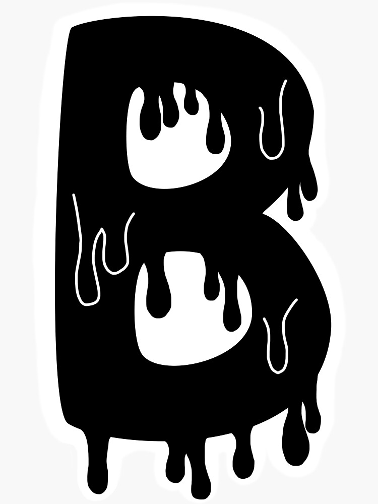 "Grafitti Drip Letter "B"" Sticker for Sale by SummerRonczka | Redbubble