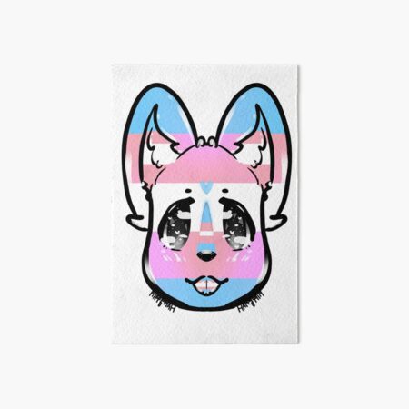 "Transgender Duggo Sticker" Art Board Print by HappyWaterStorm | Redbubble