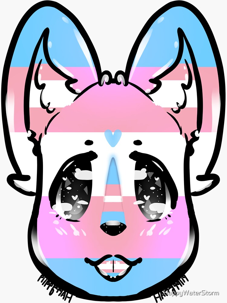 "Transgender Duggo Sticker" Sticker by HappyWaterStorm | Redbubble
