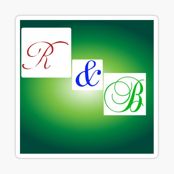 "R&B logo" Sticker for Sale by allahkinaimat | Redbubble