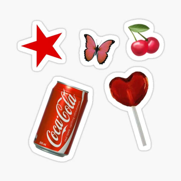 "red sticker pack" Sticker by shams-ambi | Redbubble