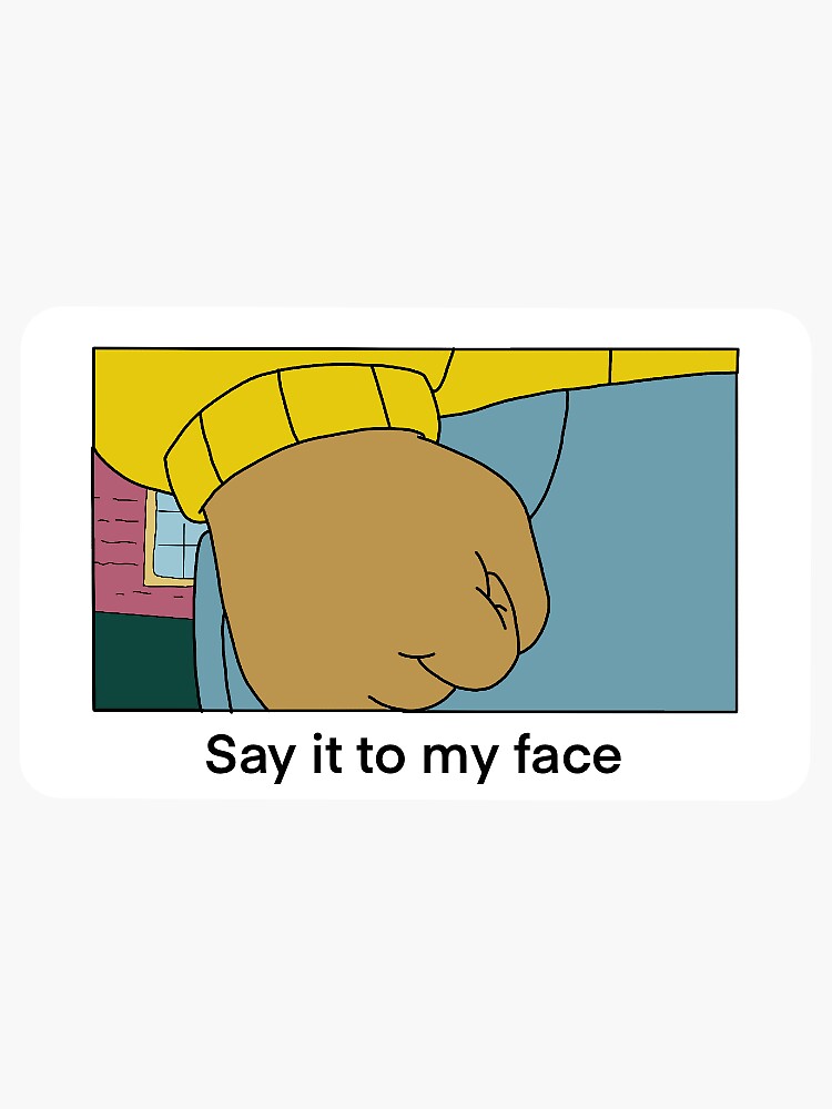 "Arthur meme sticker " Sticker by Nyah-ann | Redbubble