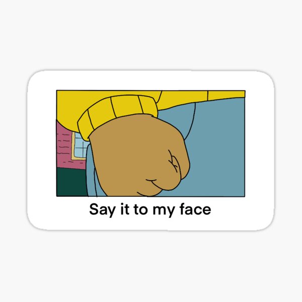 "Arthur meme sticker " Sticker by Nyah-ann | Redbubble