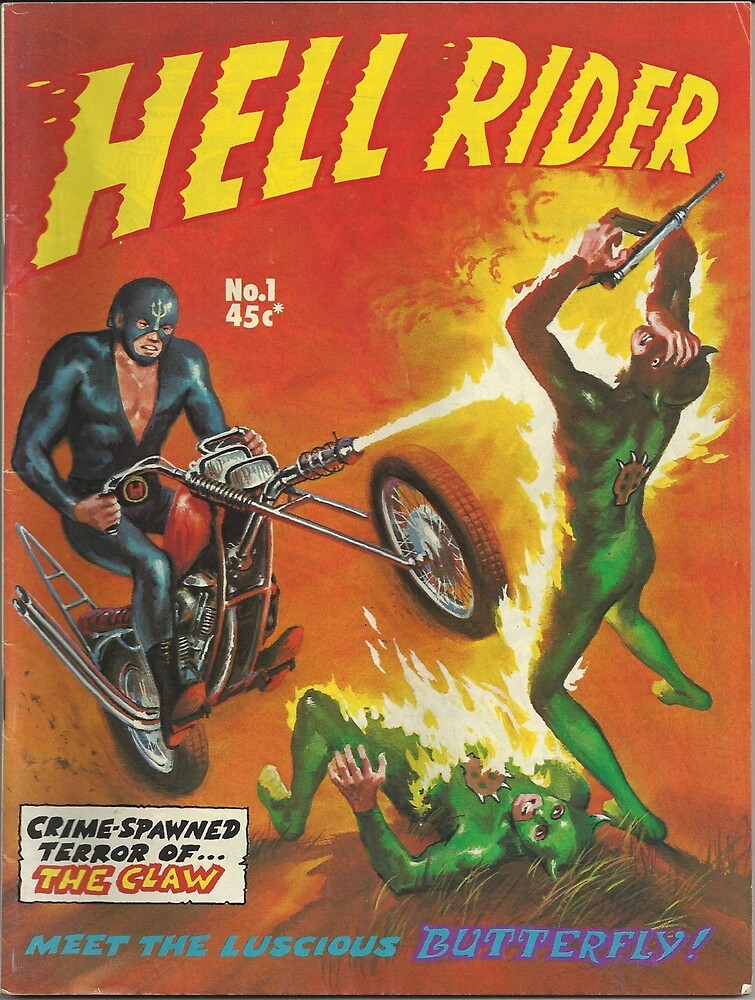 "Hell Rider" by HorrorPop | Redbubble