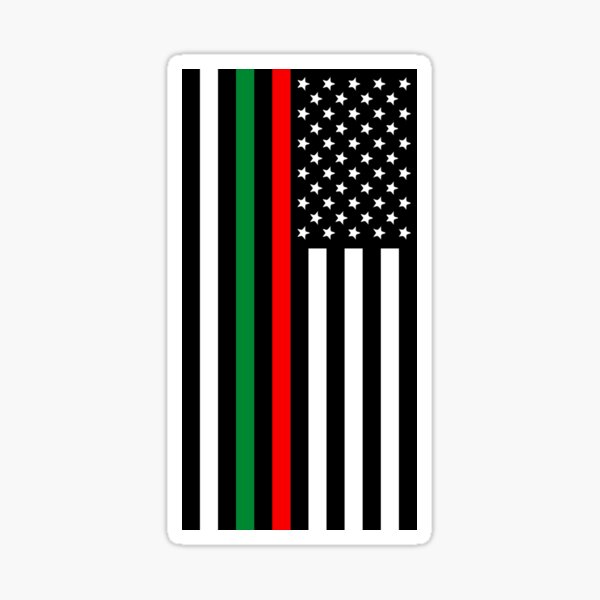 "Pan African USA Flag - Vertical" Sticker for Sale by byHookandTasha ...