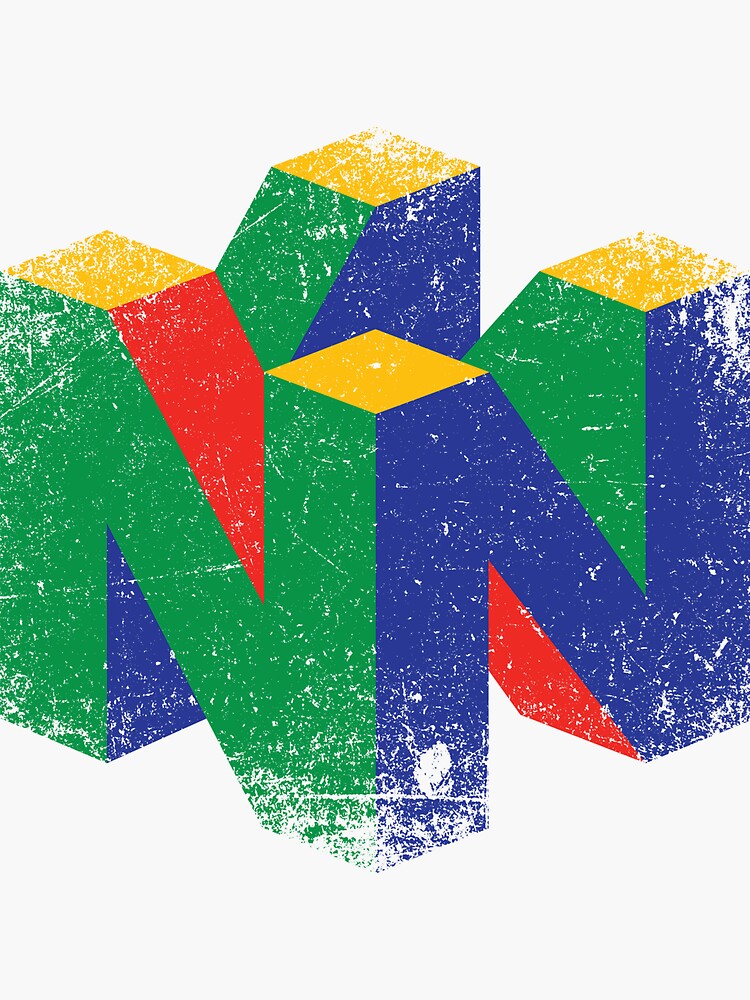 "Classic Retro Console Logo" Sticker for Sale by PowerfulDesign | Redbubble