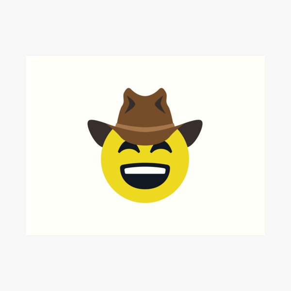 "Cowboy Smiley, Cowboy Hat, Western, Emoticon, Cute and Funny Emoji ...