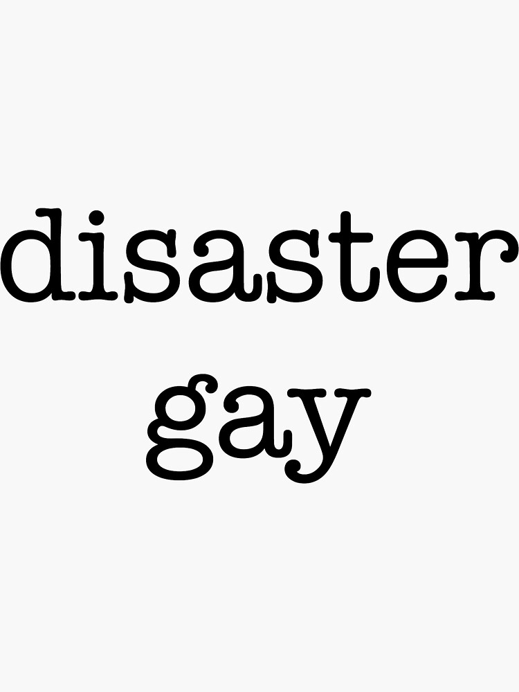 "disaster gay - alignment chart" Sticker for Sale by peachybxbey ...