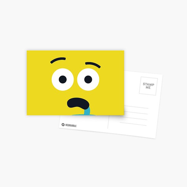 Drooling Face Smiley Drool Attractive Sexy Emoticon Cute And Funny Emoji Postcard By