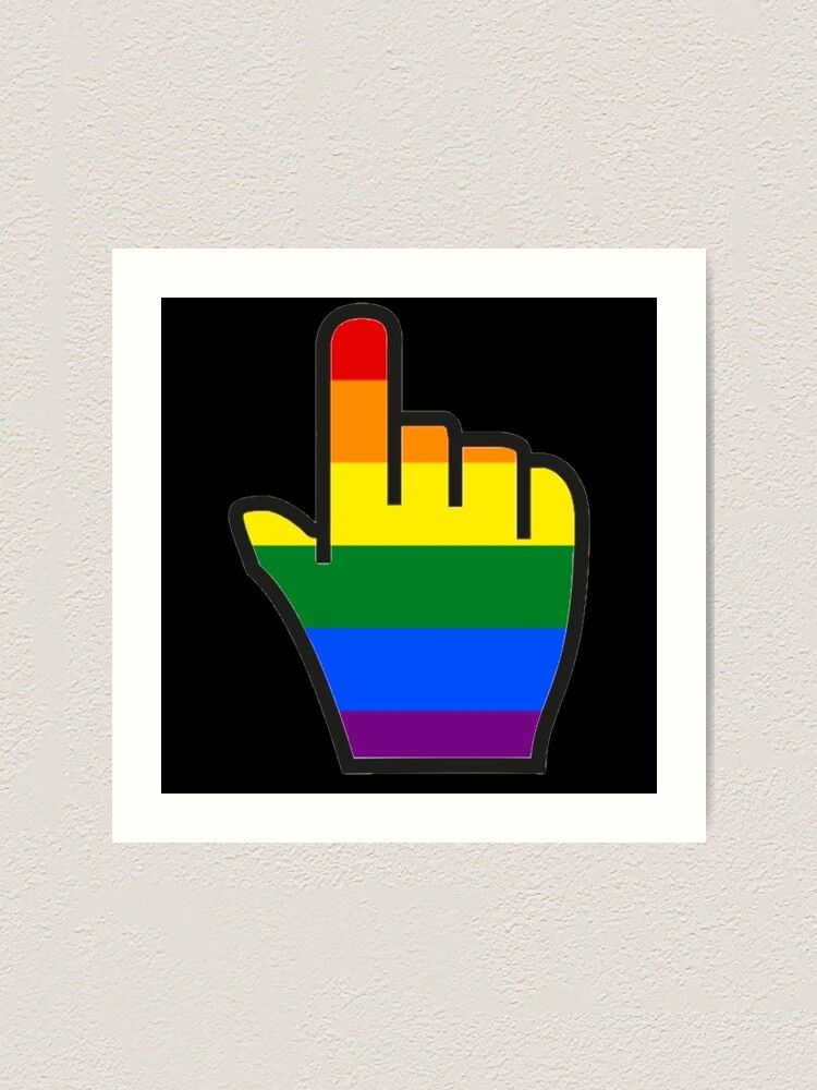 "LGBT Rainbow Flag Classic Mouse Pointer" Art Print by Spartawolf ...