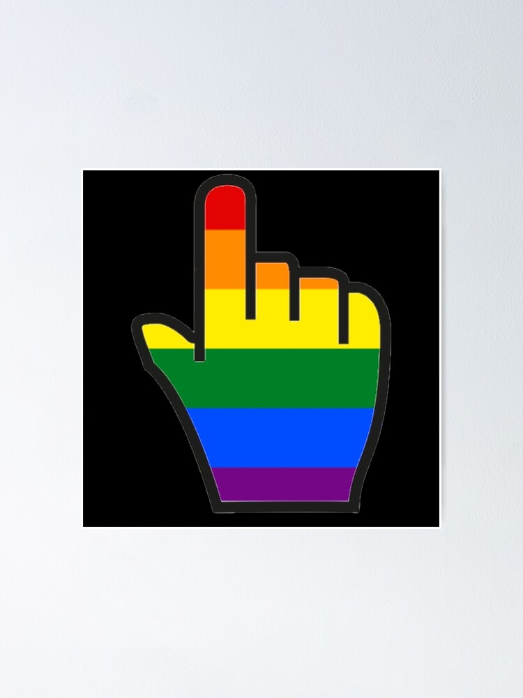 "LGBT Rainbow Flag Classic Mouse Pointer" Poster for Sale by Spartawolf ...