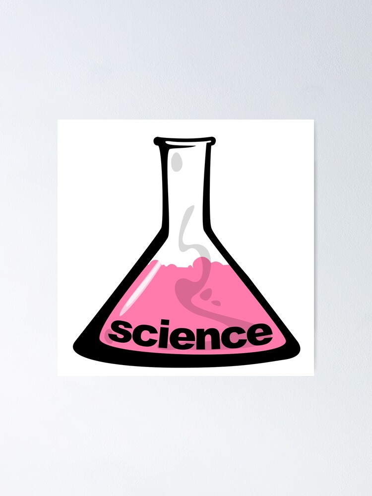 "Science Beaker Pink" Poster by LudlumDesign | Redbubble