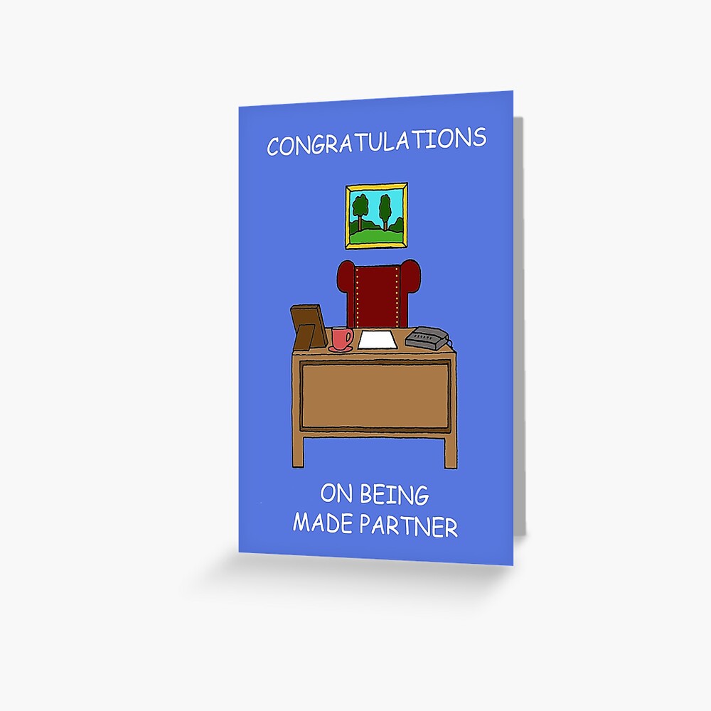 "Congratulations on Being Made Partner" Greeting Card for Sale by ...