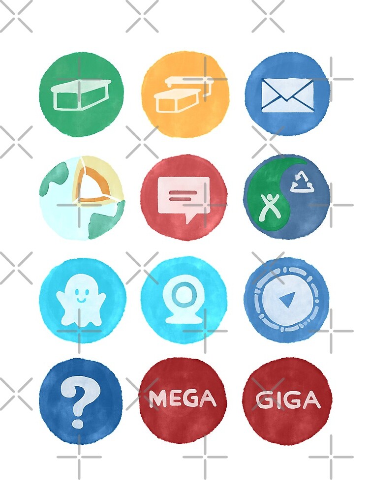 "Watercolor Geocaching Symbols Traditional, Multi, Letterbox ...