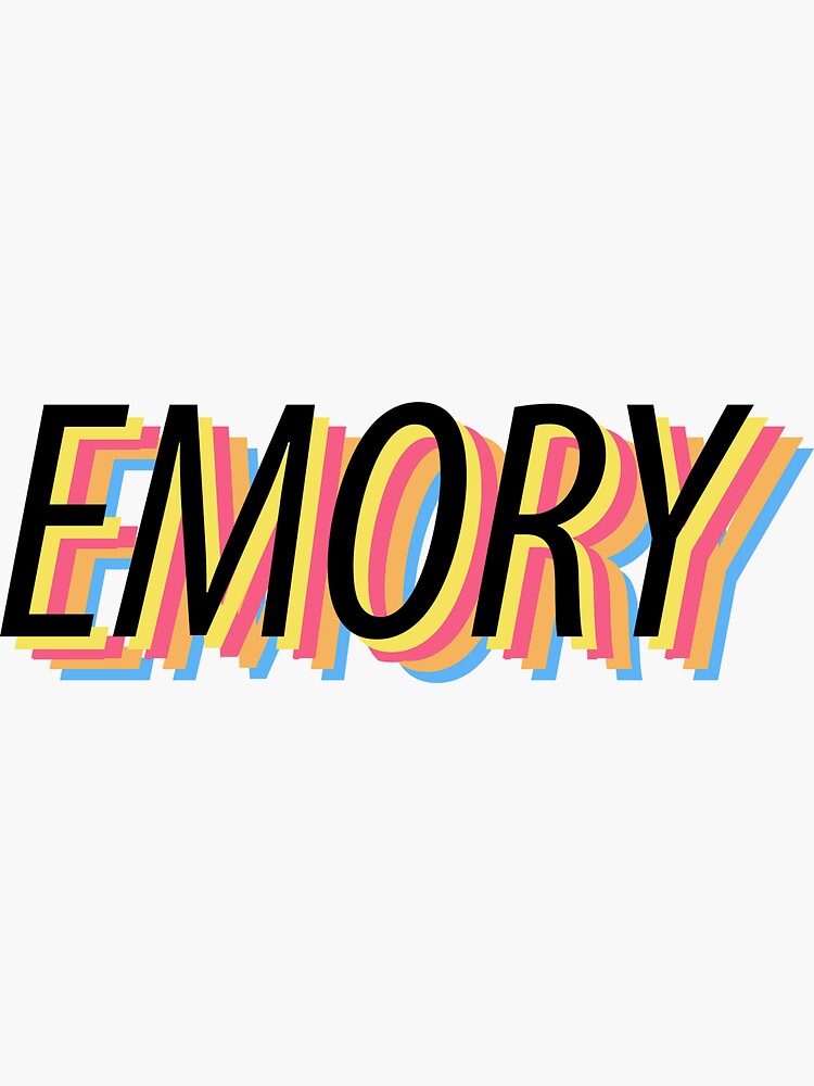 "Emory University" Sticker for Sale by abbymara5 | Redbubble