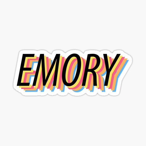 "Emory University" Sticker for Sale by abbymara5 | Redbubble