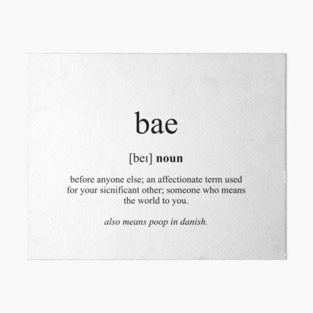 Lámina rígida «Definición Bae (before anyone else) | Colección ...