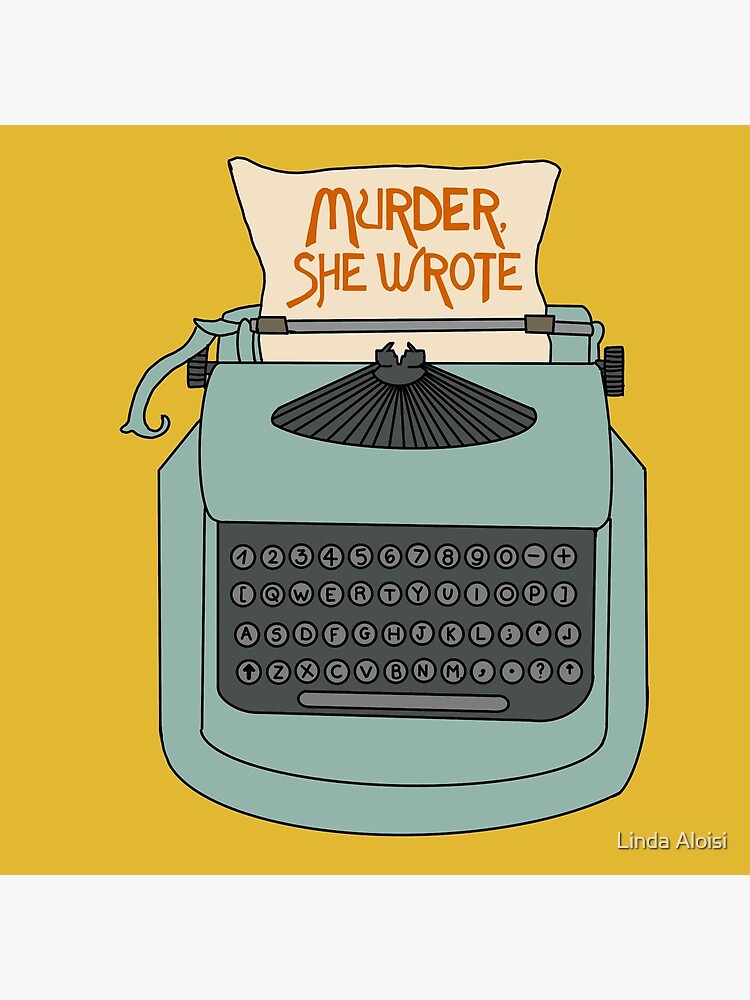 "Jessica Fletcher typewriter" Art Print by linda-alo | Redbubble