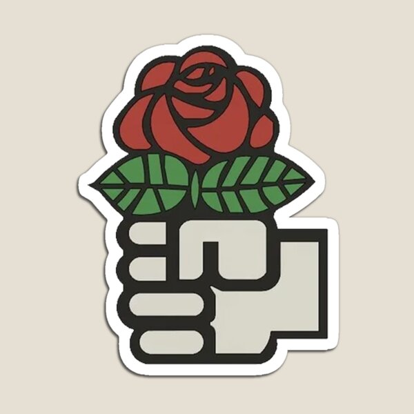 "Socialist Rose Sticker" Magnet for Sale by KulakPosting | Redbubble