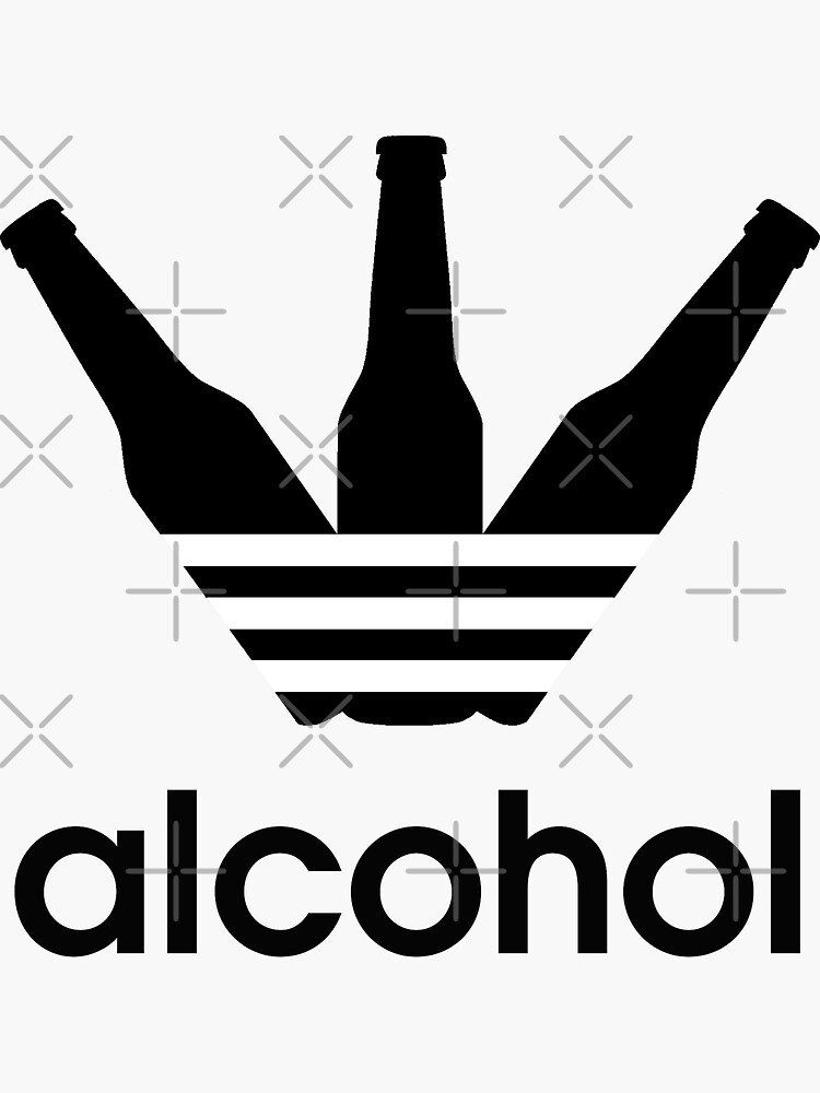 "alcohol" Sticker for Sale by ZolStyle | Redbubble