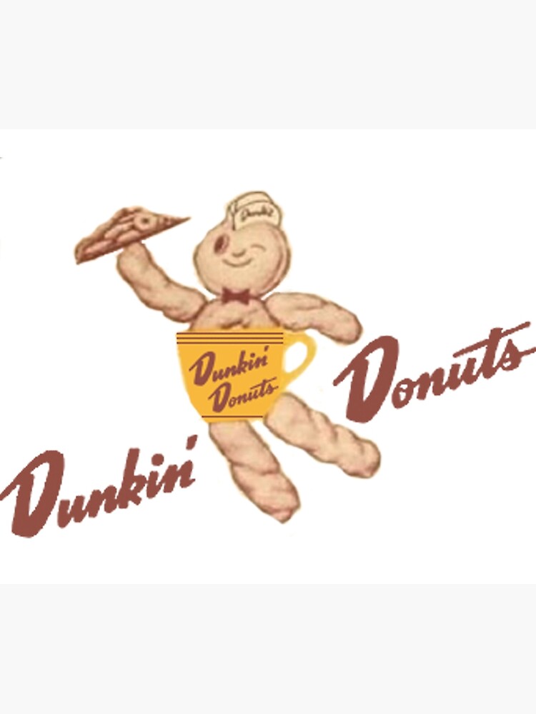 "VINTAGE Dunkin Donuts BOX mascot" Poster for Sale by thotbubble ...